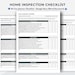 Home Inspection Checklist Template, Google Docs word Document - Etsy