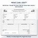 Dump Truck Invoice Form Template - Digital Download - Etsy