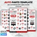 Auto Parts Flyer, Car Parts Promotion Flyer, Car Parts and Accessories ...