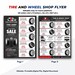 Tire and Wheel Shop Flyer Template, Editable & Printable Design, Tire ...