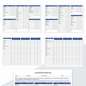 Home Inspection Checklist Template, Google Docs (word Document) , Editable & Printable - Etsy