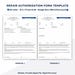 Repair Authorization Form Template, Editable Automotive Service Consent ...