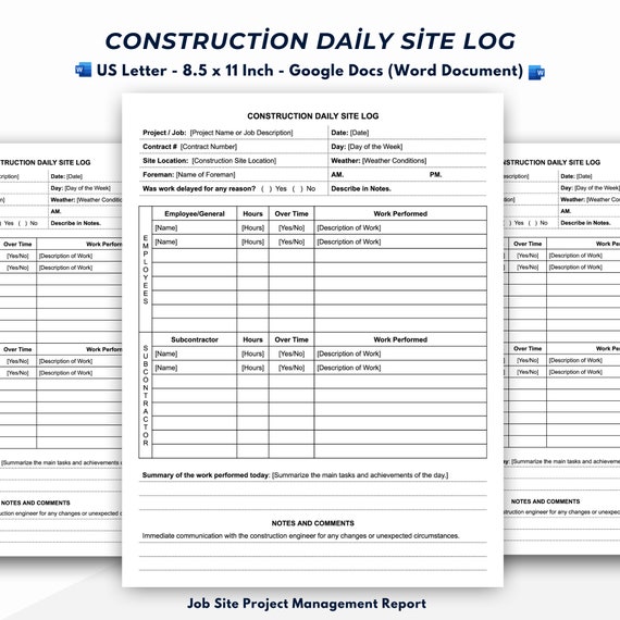 Construction Management Reports Construction Project Management Report