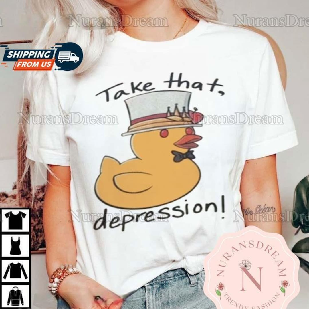 Lucifer Duck Take That Depression Hazbin Hotel Camiseta, Camisa de pato ...