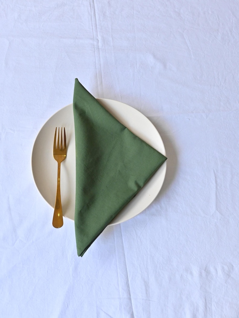 200 Pack Olive Green Napkin, Cotton Napkins, Kitchen Napkin, Green ...
