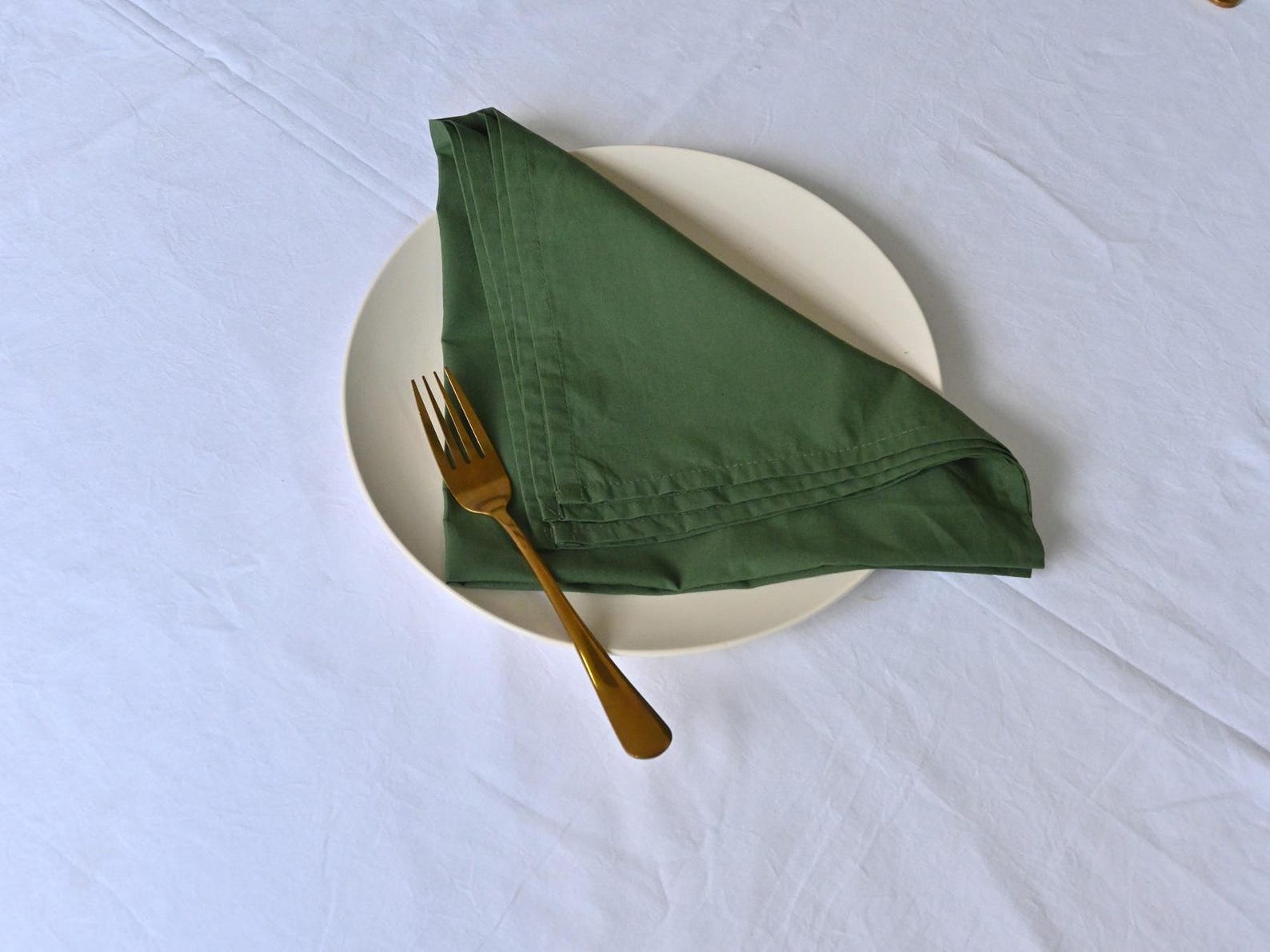 200 Pack Olive Green Napkin, Cotton Napkins, Kitchen Napkin, Green ...