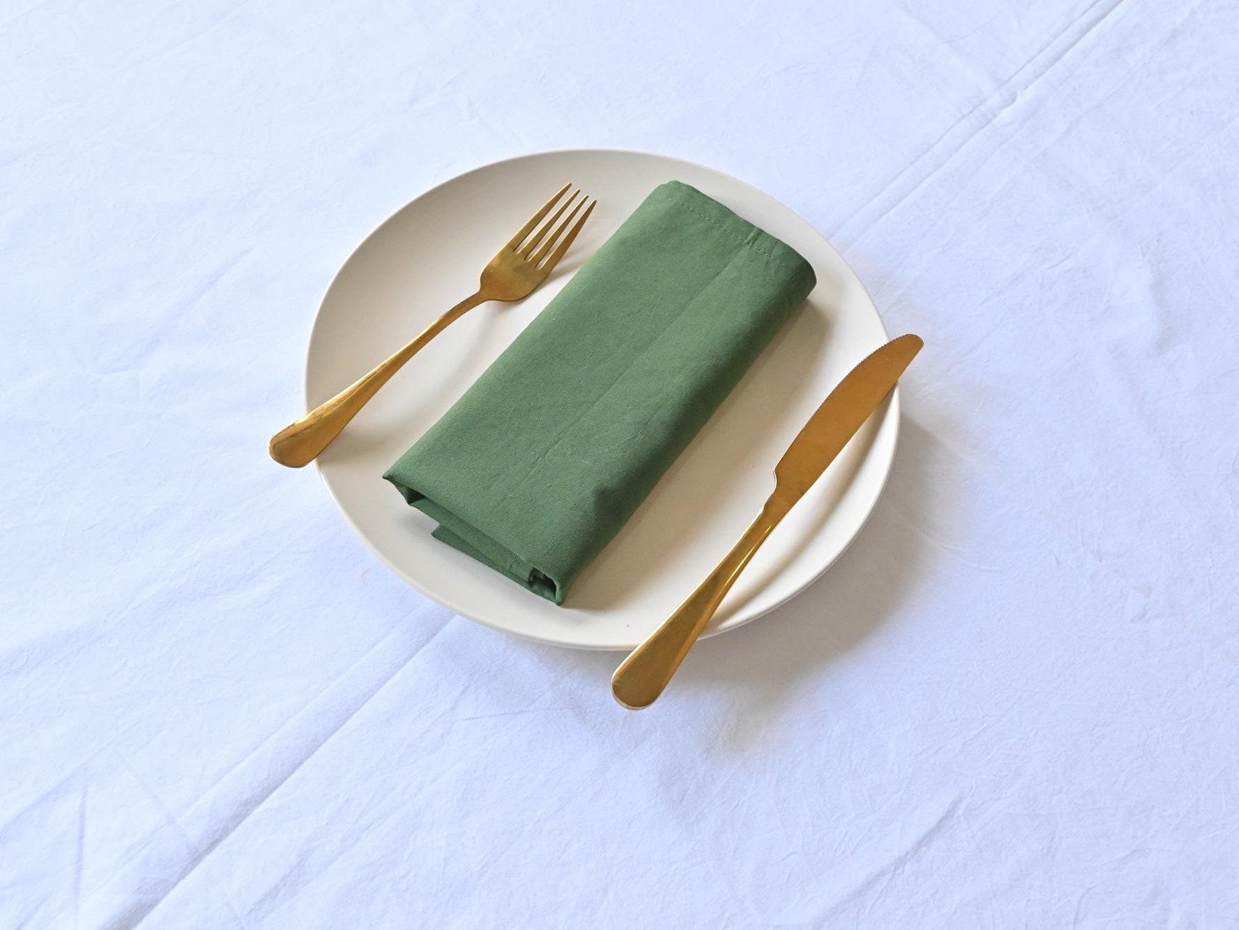 200 Pack Olive Green Napkin, Cotton Napkins, Kitchen Napkin, Green ...