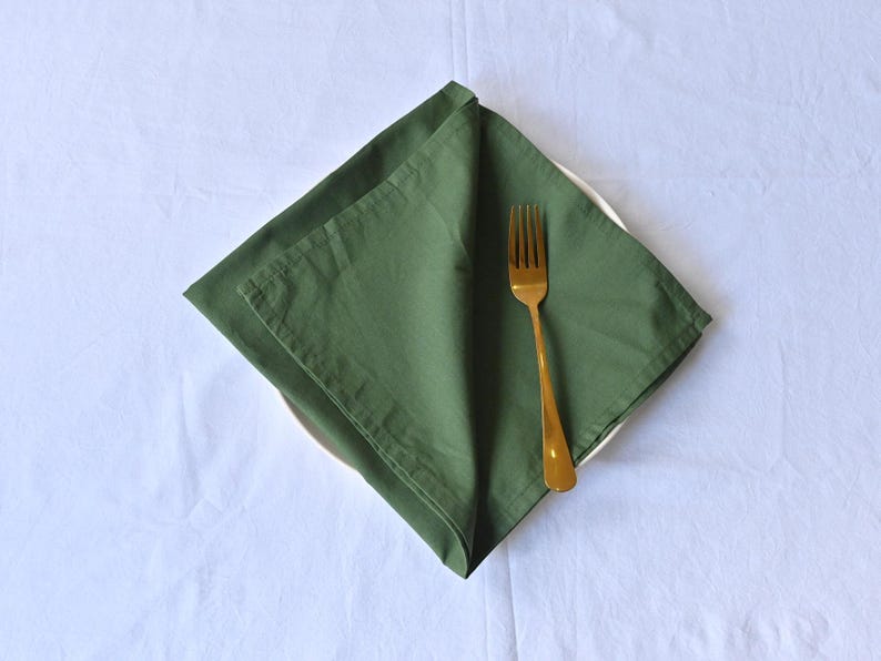 200 Pack Olive Green Napkin, Cotton Napkins, Kitchen Napkin, Green ...