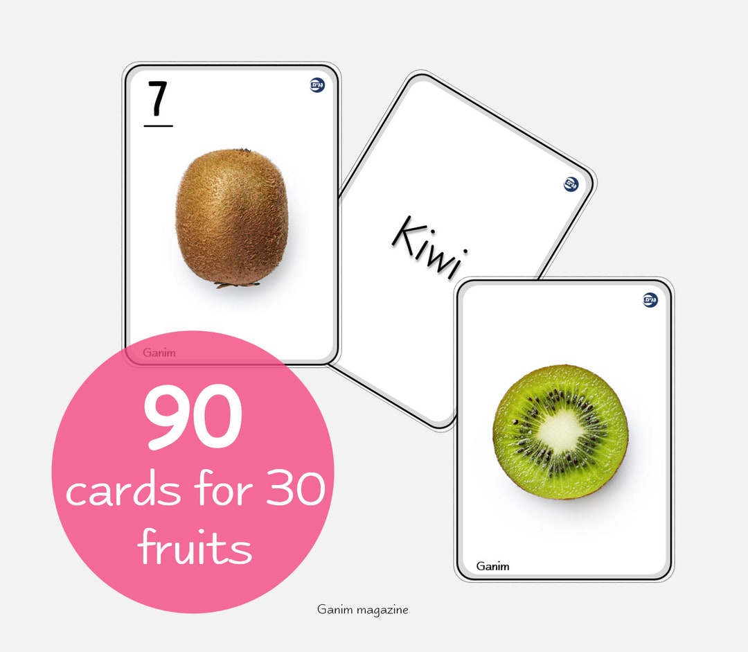 Fruits Matching Cards. Preschool Learning. Real Photos. - Etsy