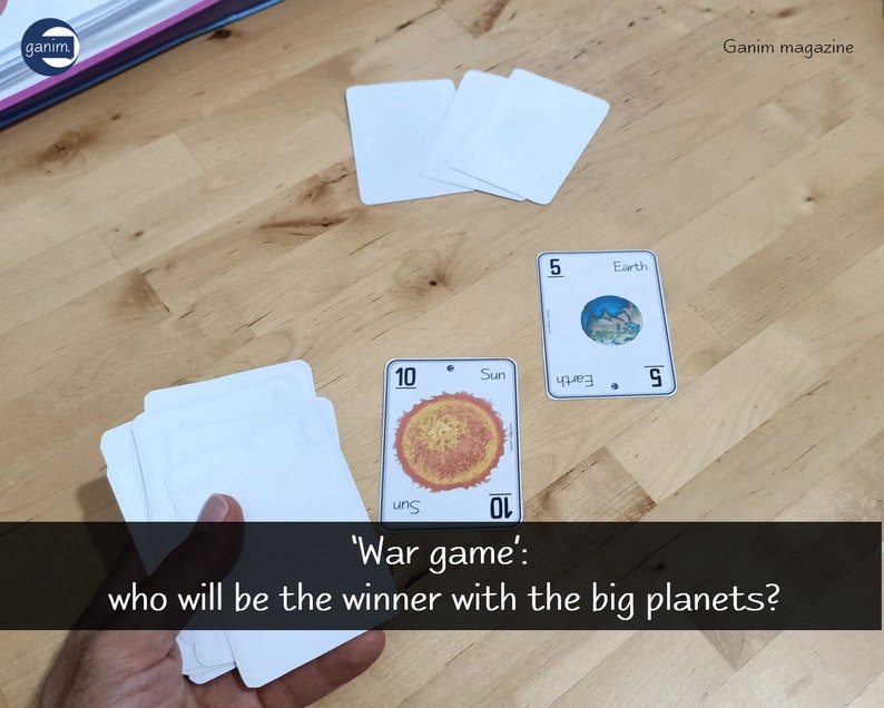 Space Themed Planets Playing Cards ,'war Game', Counting Matching ...