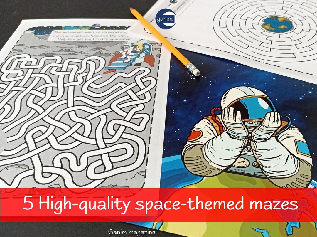 Space Themed Mazes, High-quality and Great Practice for Different Ages ...