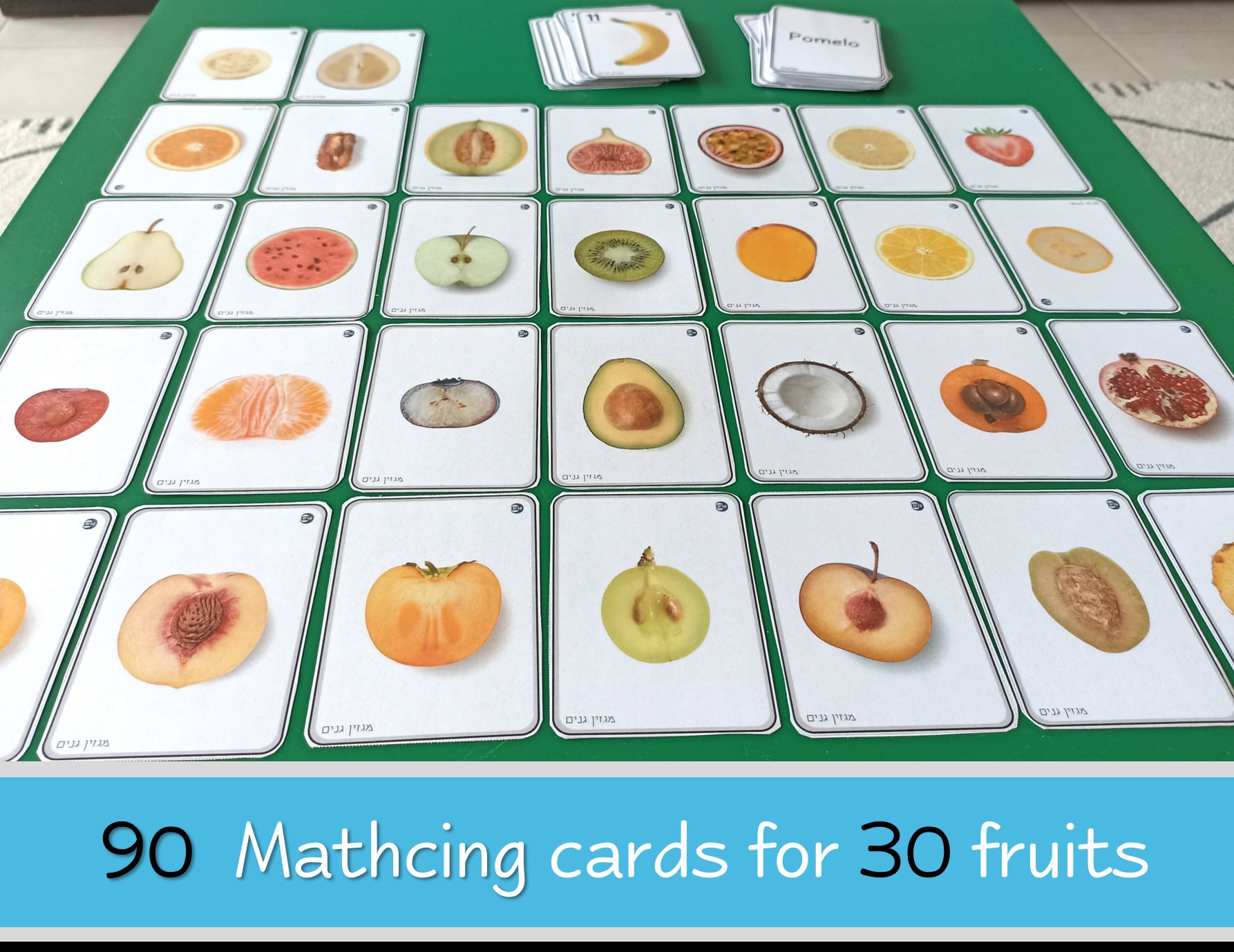 Fruits Matching Cards. Preschool Learning. Real Photos. - Etsy