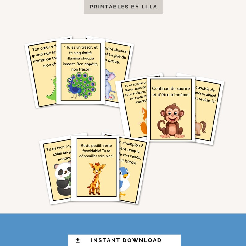 32 Cartes D'affirmation Imprimables Pour Boîte à Lunch Pour GARÇONS ...