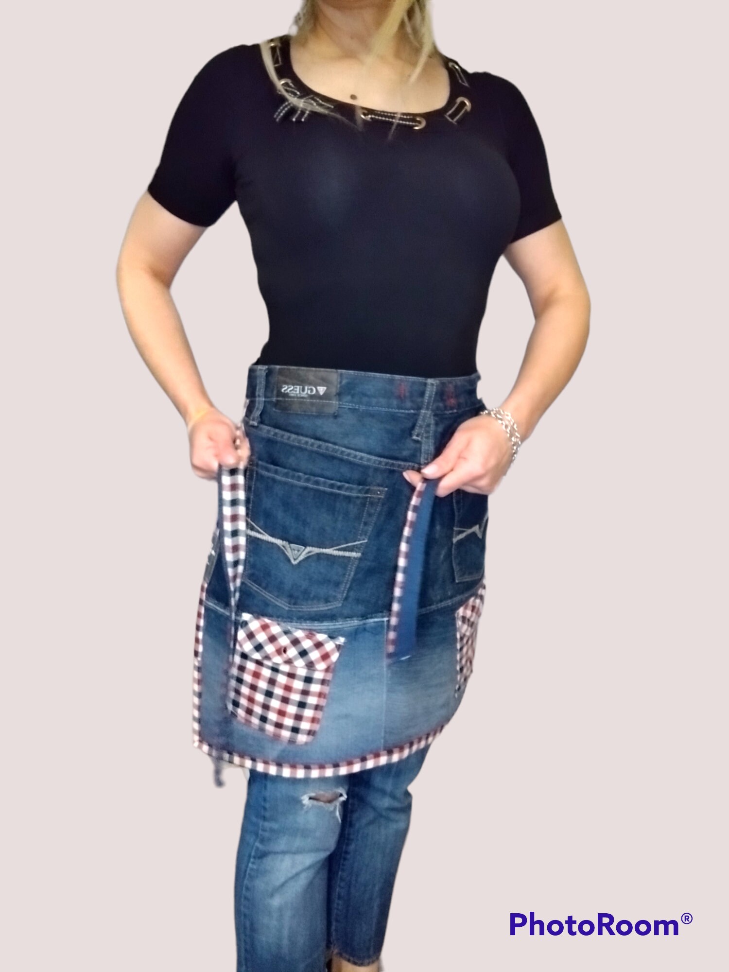 100% Upcycled Apron Denim Design by Geea Upcycled& Eco-friendly ...