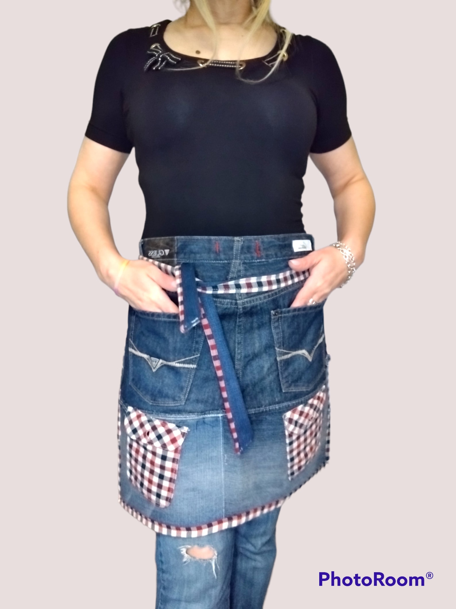 100% Upcycled Apron Denim Design by Geea Upcycled& Eco-friendly ...