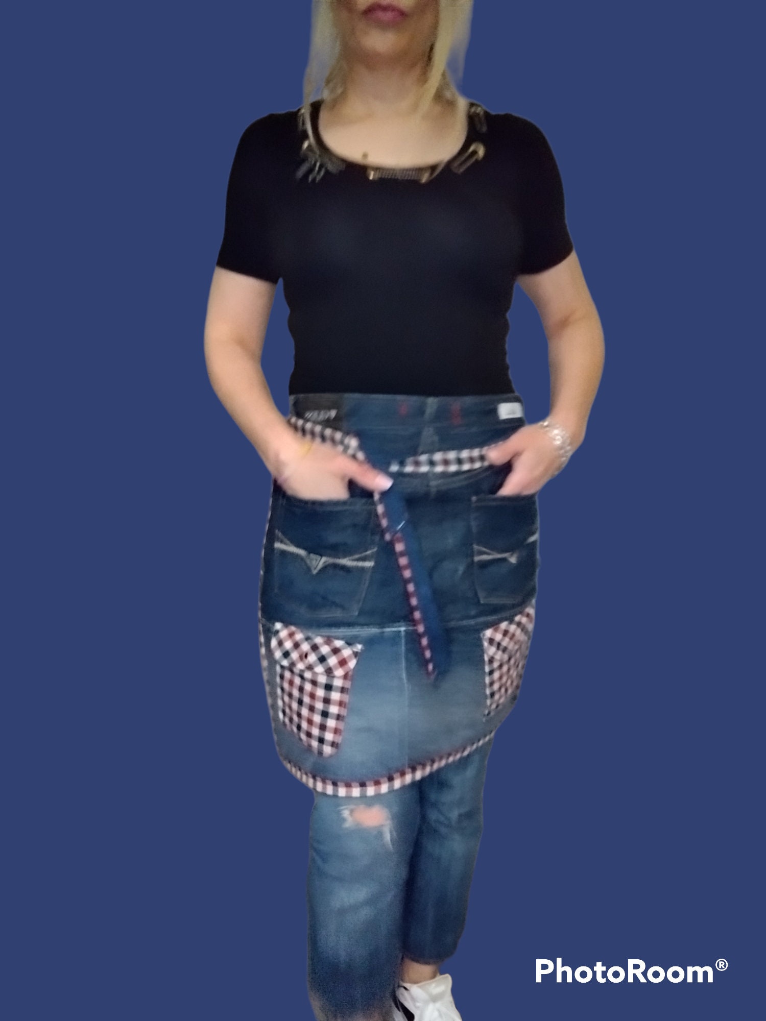 100% Upcycled Apron Denim Design by Geea Upcycled& Eco-friendly ...