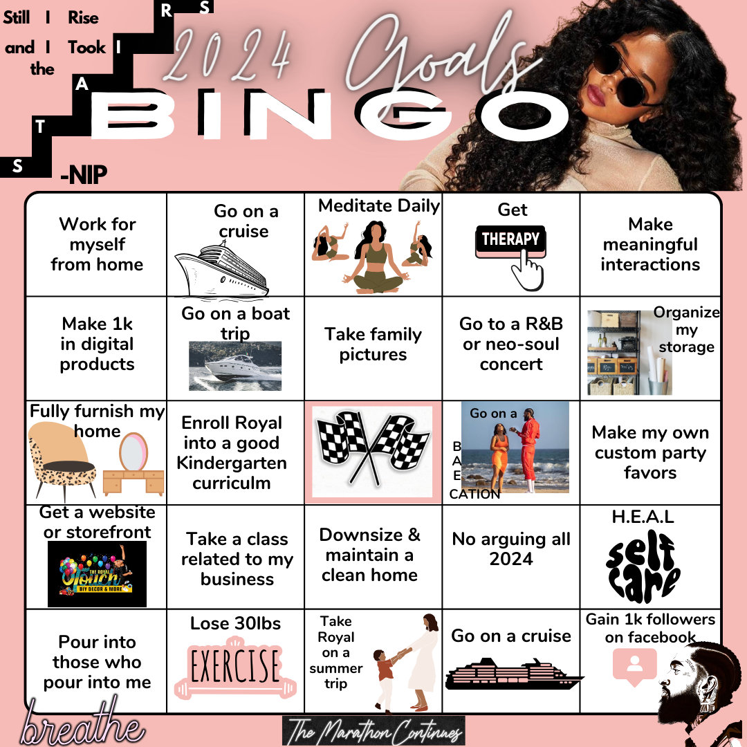2024 Custom Goals Bingo - Etsy