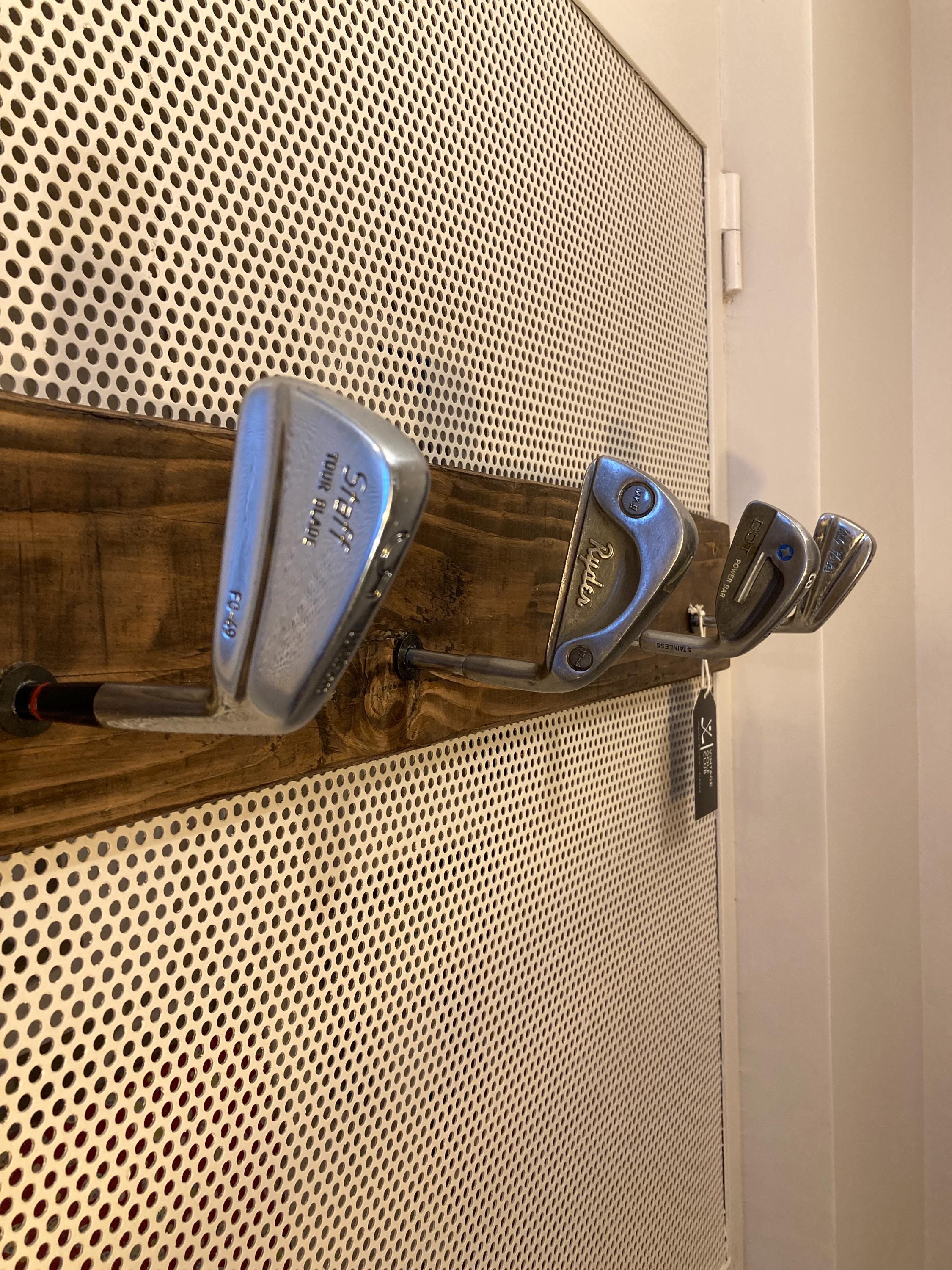 Golf Gift for Him – Wall Coat Rack Made From Recycled Golf Clubs ...