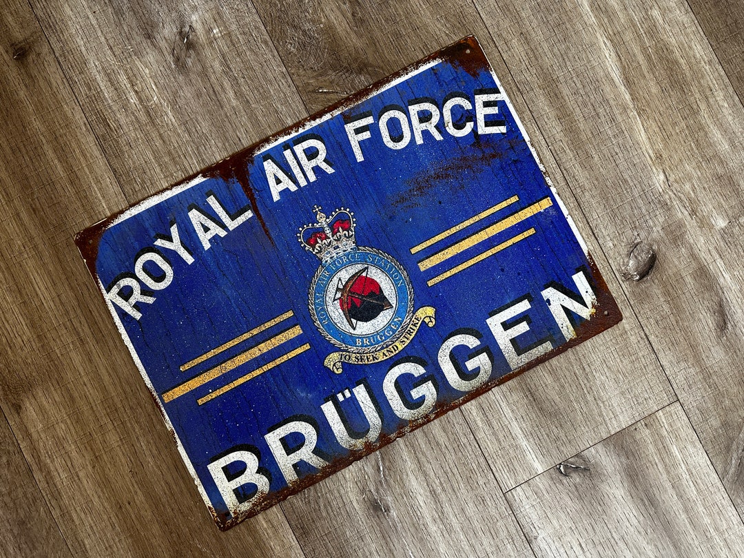 RAF Bruggen Sign RAF Germany Military Royal Air Force - Etsy UK
