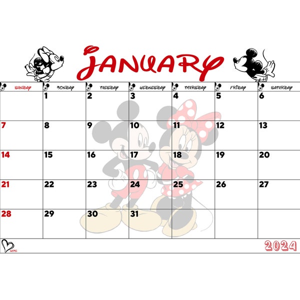 Digital Calendar - Etsy