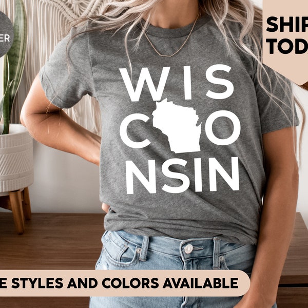 Wisconsin Tshirt - Etsy