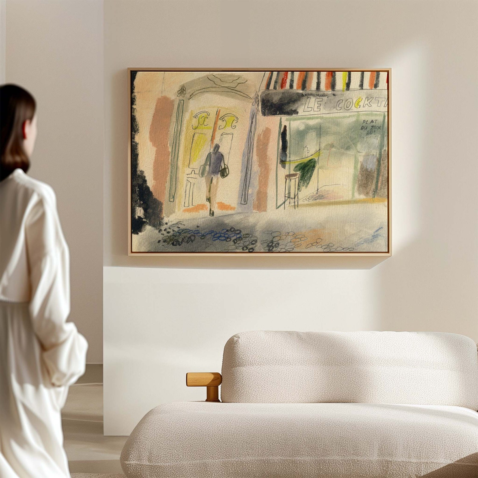 Contemporary Original Paris Street Minimalist Printable Art, Minimalist ...
