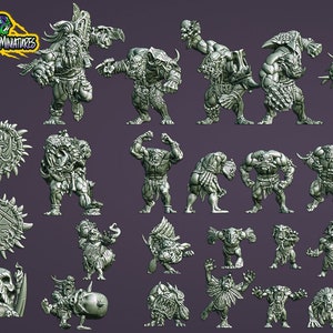 Savage Orc Brutefun Miniatures Fantasy Football Teams Bowl - Etsy