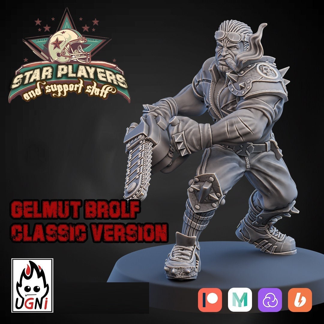 Gelmut Brolf (classic and Alt Versions) - Human UGNI Fantasy Football ...