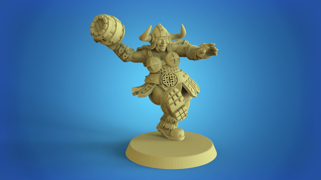 Brunhilda Goldenmead Norse Keg Thrower Star Player - Calaverd3d Fantasy ...