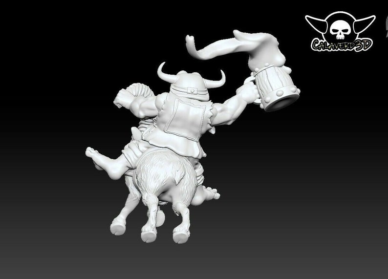 Halfling Ram Rider Star Player Calaverd3d Fantasy Football - Etsy