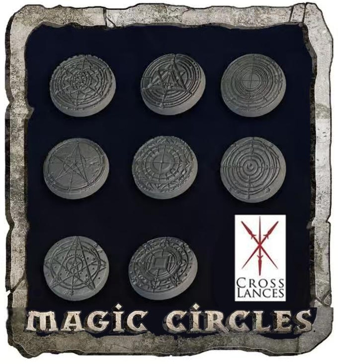 Magic Circles 3d Printed Bases 32mm With Magnet Hole X8, X16 ...