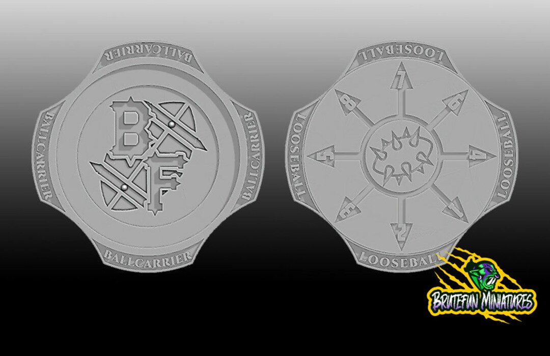 Ball Token for Fantasy Football - Brutefun Bowl, Scatter, Brute Fun - Etsy