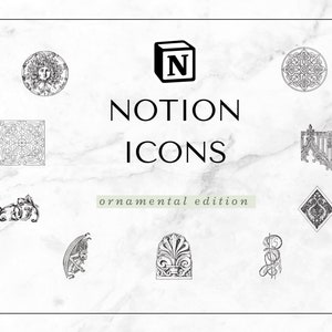 Notion Icons for Template, Ornamental Icons | Stamp, Sticker, Icon ...