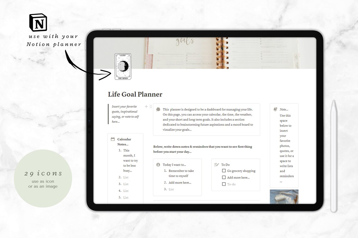 Notion Icons for Template, Major Arcana Icons, Tarot Card Icon ...