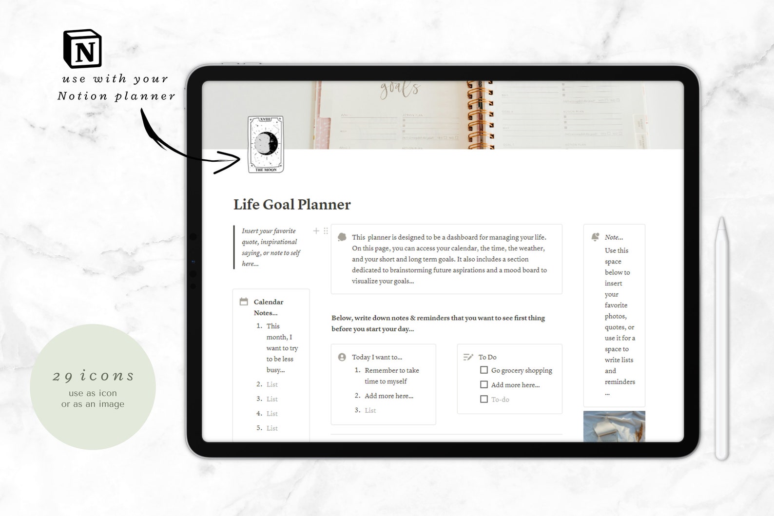 Notion Icons for Template, Major Arcana Icons, Tarot Card Icon ...