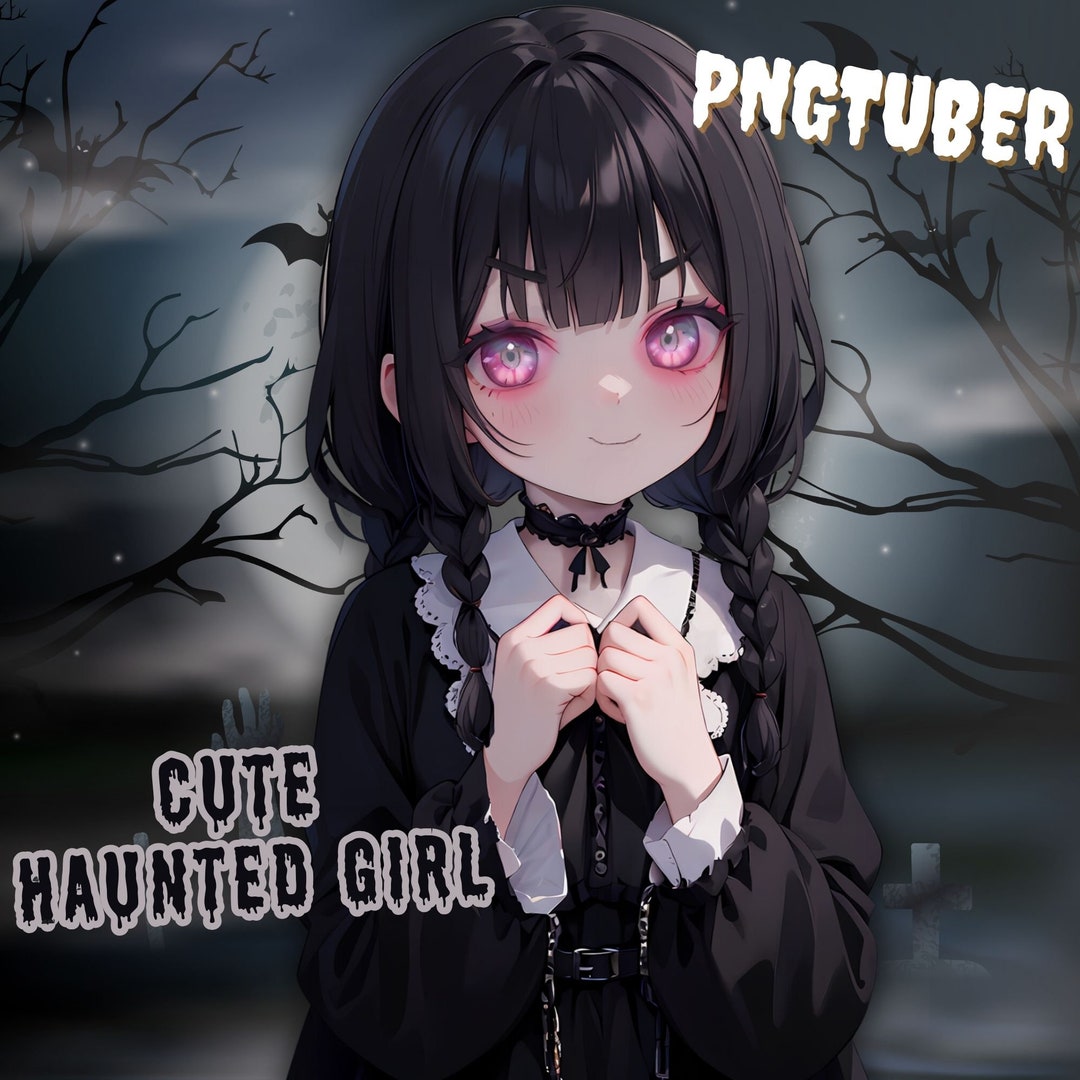 HAUNTED GIRL PNGTUBER | Spooky Streaming | Possessed & Ghostly | Ready ...