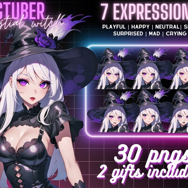 Witch Vtuber Model - Etsy