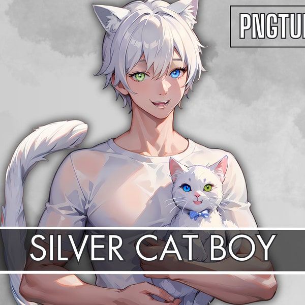 White Cat Pet Vtuber - Etsy