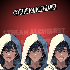 Evil Hoodie Boy PNGTUBER, Male Model, Premade for Streamers & Vtubers ...