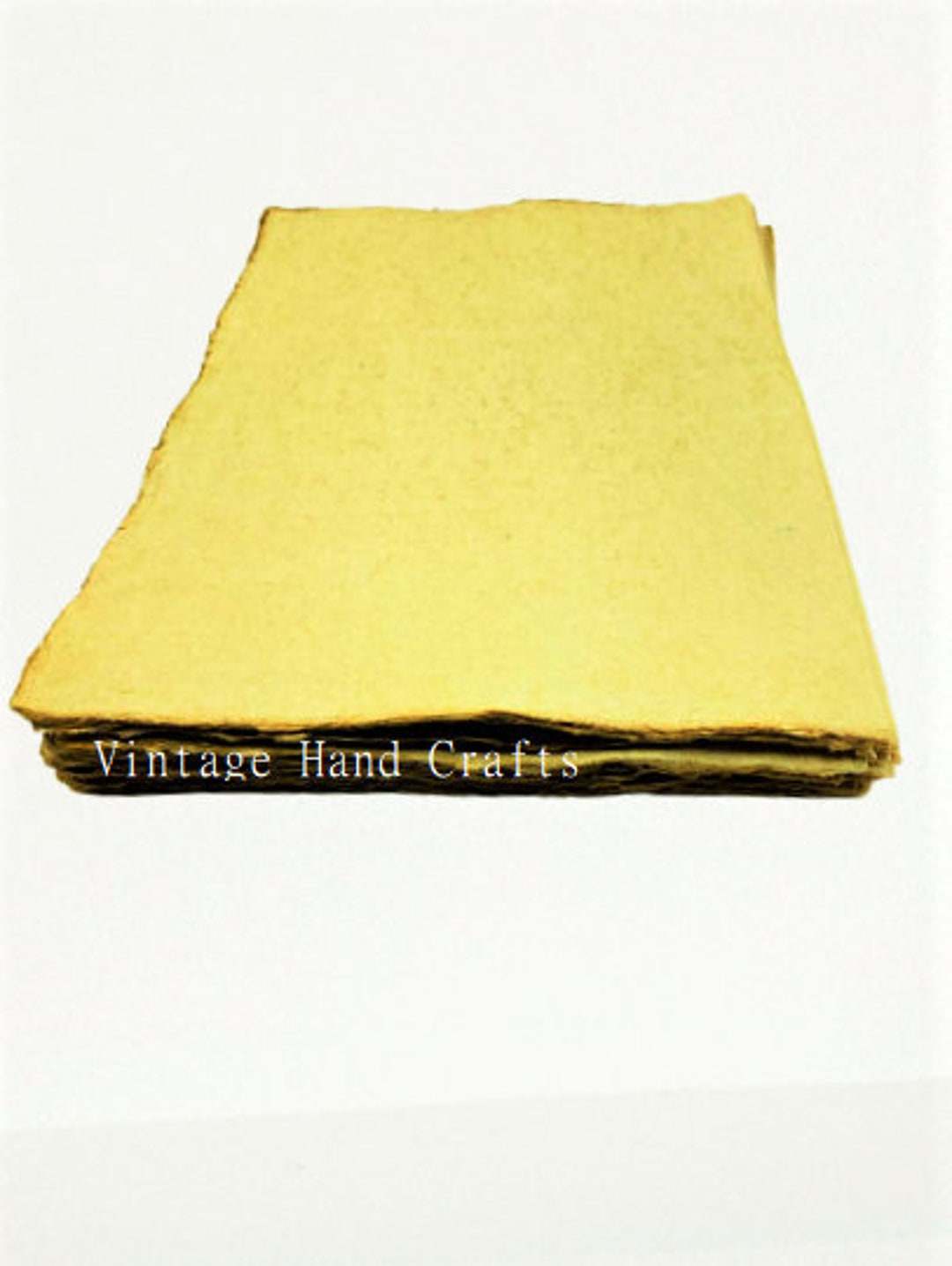 Handmade Vintage Deckle Edge Paper Old Journal Paper Antique Handmade ...