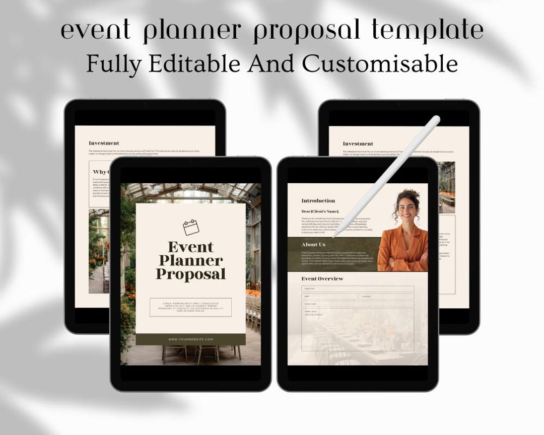 Event Planner Proposal Template Wedding Planner Proposal Event Planning ...