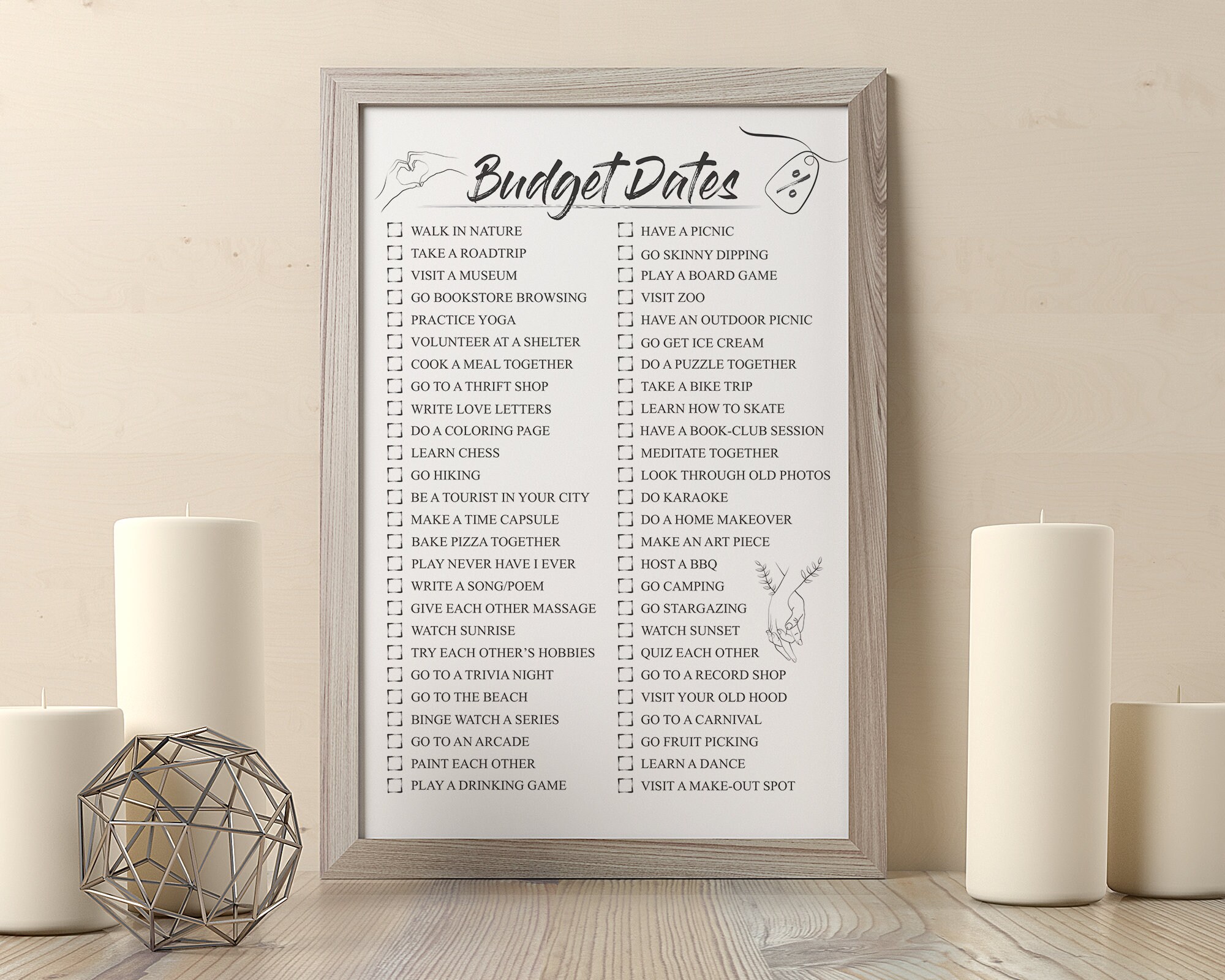 50 Cheap Date Ideas Bucket List Budget Date Night Ideas for Couples ...