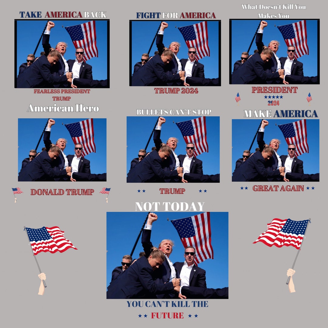 Donald Trump Png Bundle, Trump Assassination,maga Af Image,voting for ...