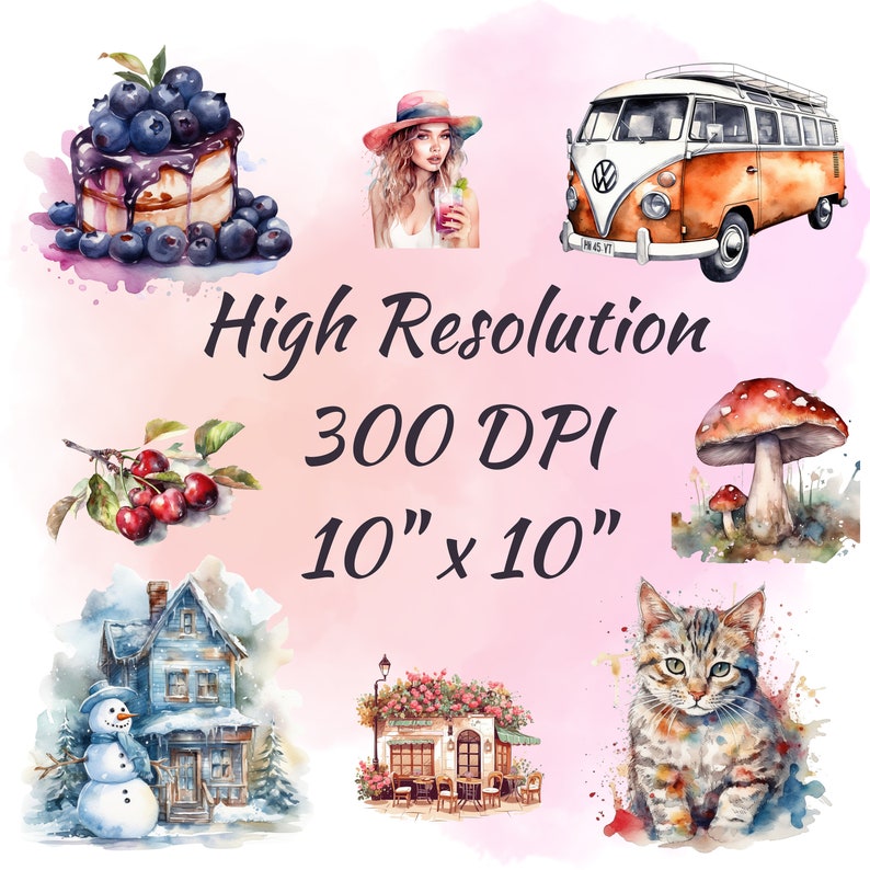 Watercolor Food Clipart Bundle,delicius Meal Png,kids Meal Art,dinner ...