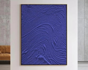 Blue and Green Textured Painting on Canvas Blue 3d Textured Wall Art ...