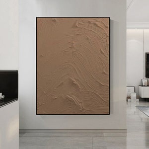 Brown 3d Textured Wall Art Brown Wall Art Brown Abstract Painting on ...