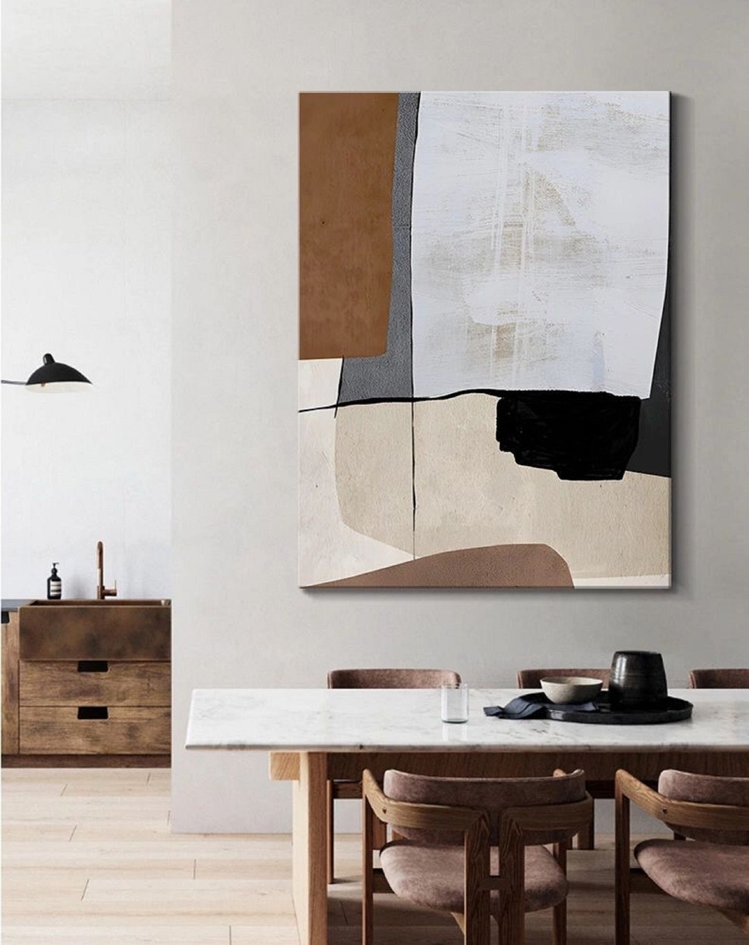 Large Abstract Canvas Art Original Abstract Painting Texture Art Earth ...