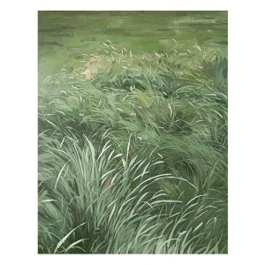 Original Green Grass Painting,green Abstract Painting,green Texture ...