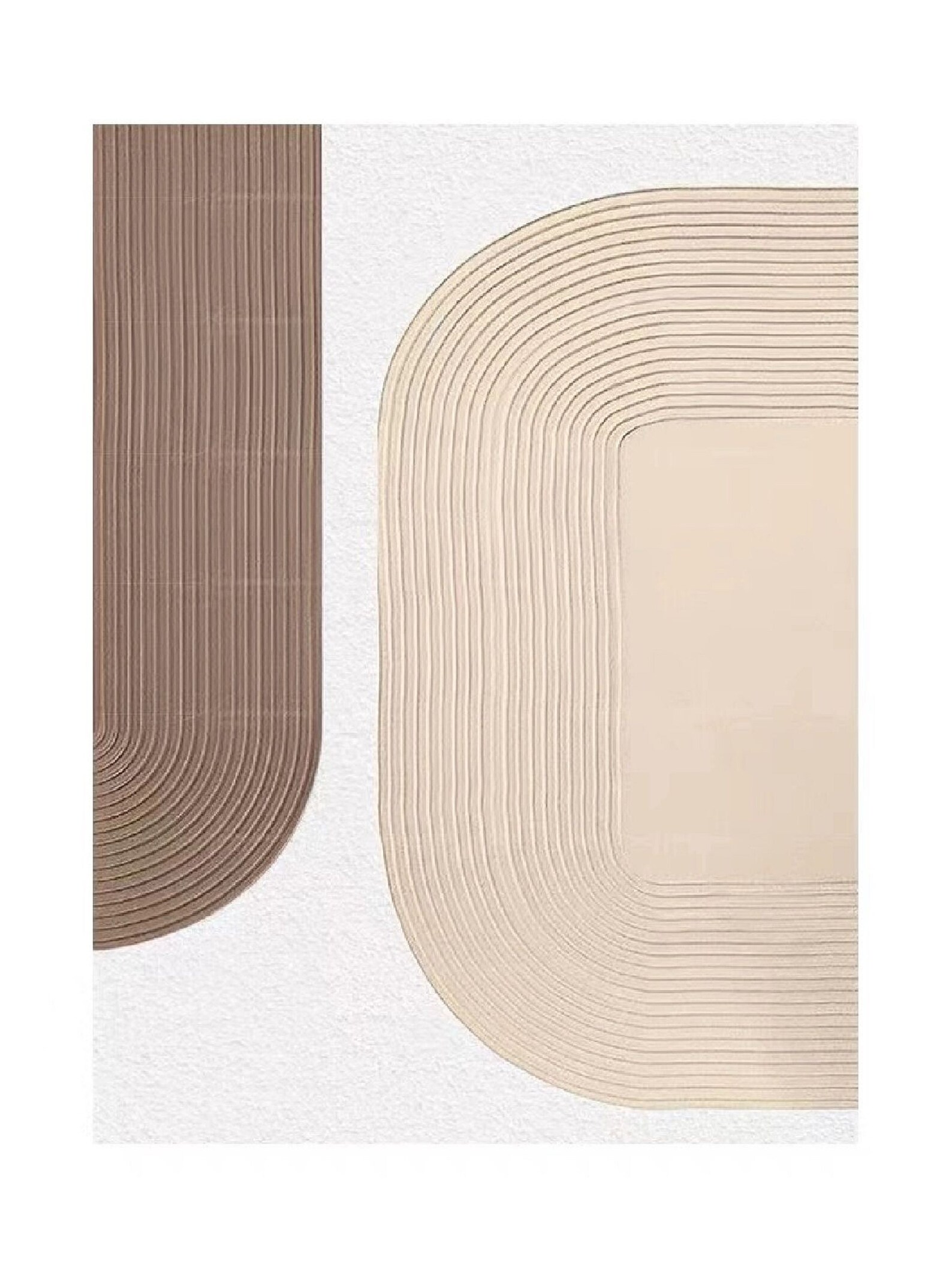 Beige Arch Wall Art Beige Textured Wall Art Beige Painting Beige and ...