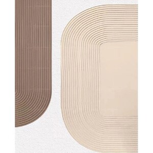 Beige Arch Wall Art Beige Textured Wall Art Beige Painting Beige and ...